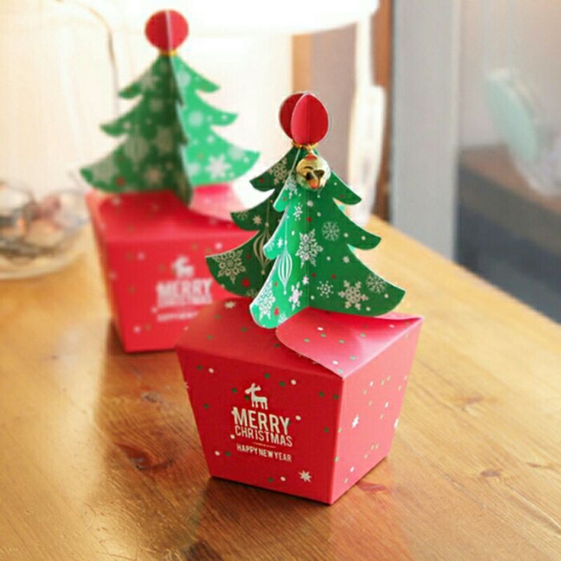 Christmas Box Candy Box Cookies Gift Box Apple Box 圣诞礼盒喜糖盒苹果盒 | Shopee ...