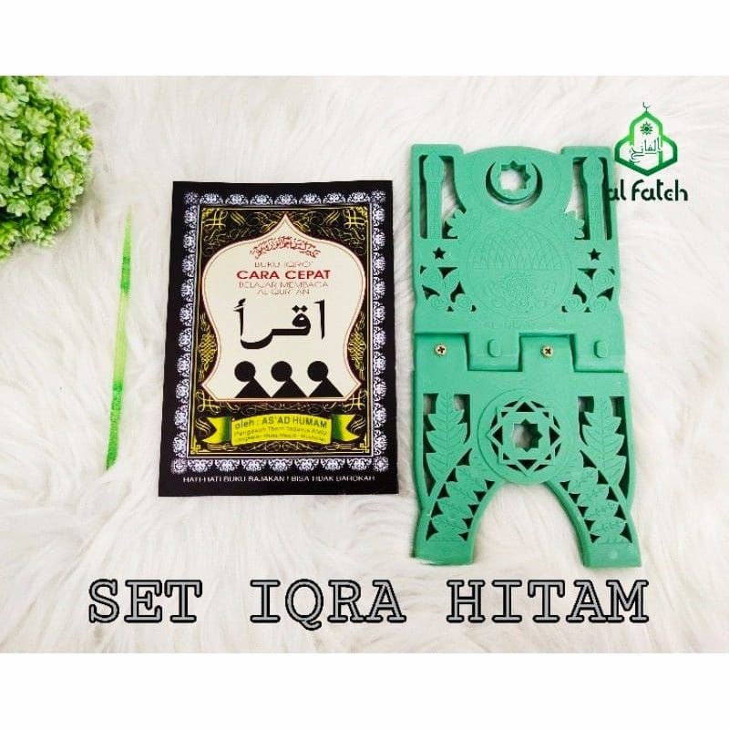 Set lengkap Belajar Iqra Hitam ( Percuma Penunjuk Plastik ) | Shopee ...