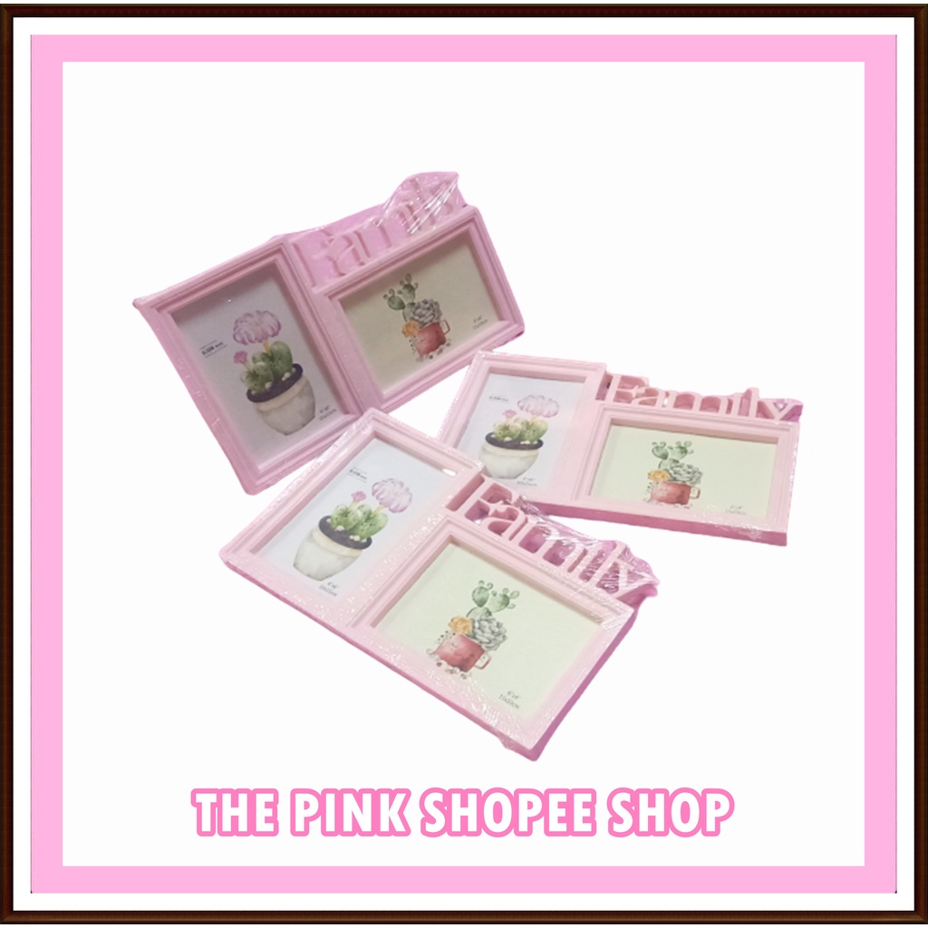 🇲🇾 PINK 2 IN 1 Photo Family Frame 🌸 | Shopee Malaysia