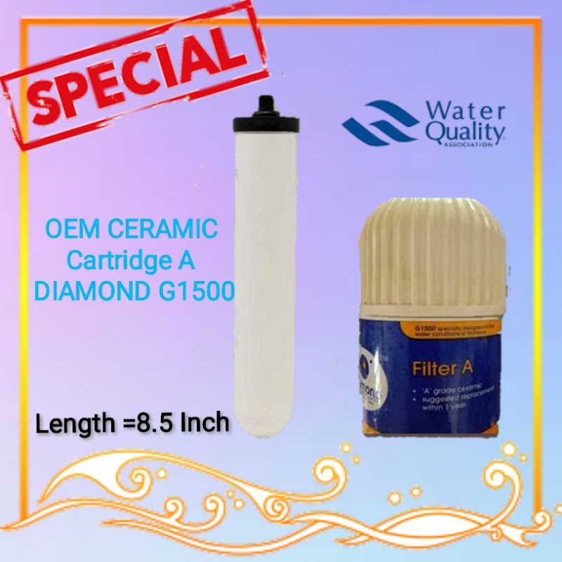 8.5 inch G1500 OEM Diamond Filter Ceramic A Cartridge | Shopee Malaysia