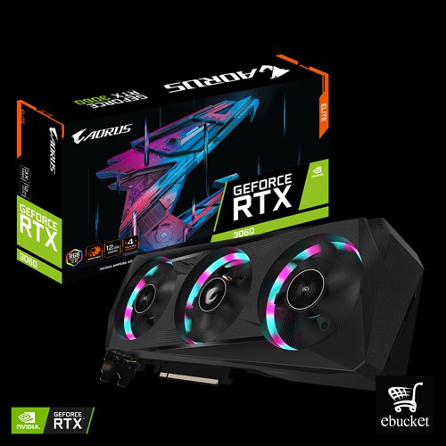 Gigabyte AORUS GeForce RTX 3060 ELITE 12G REV 2.0 Graphic Card (GV ...