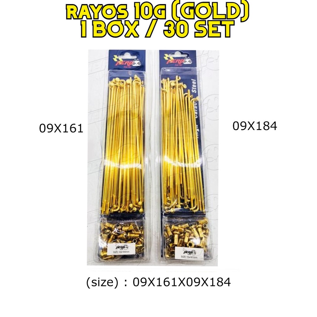 HONDA CLICK 150i Gold Rios GOLD rim set gold | 1 SET (9x161) (9x184 ...