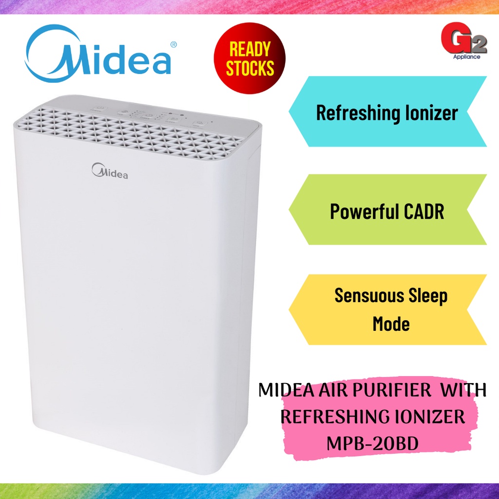 MIDEA AIR PURIFIER WITH IONIZER MAP-20BD - ORIGINAL MIDEA MALAYSIA | Shopee Malaysia
