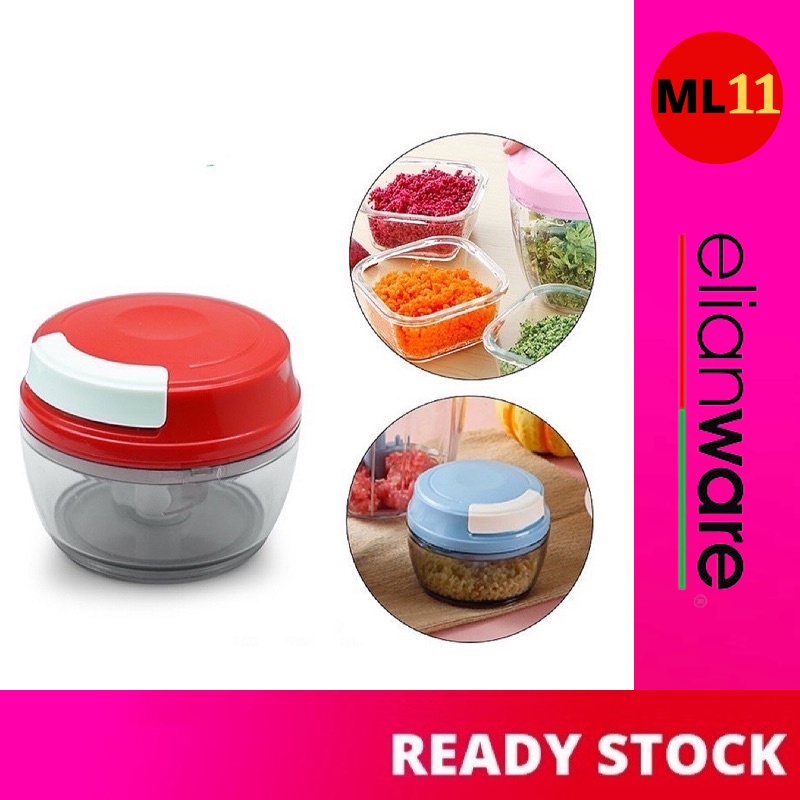 ELIANWARE (160ML) Mini Hand-Pull Food Garlic Chopper Cutter Alat ...