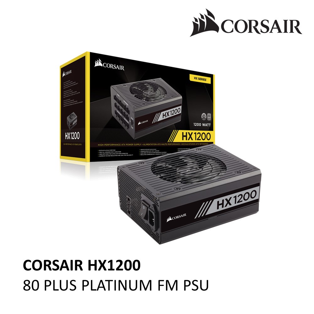 CORSAIR HX1200 1200W 80 PLUS PLATINUM FULL MODULAR POWER SUPPLY ...