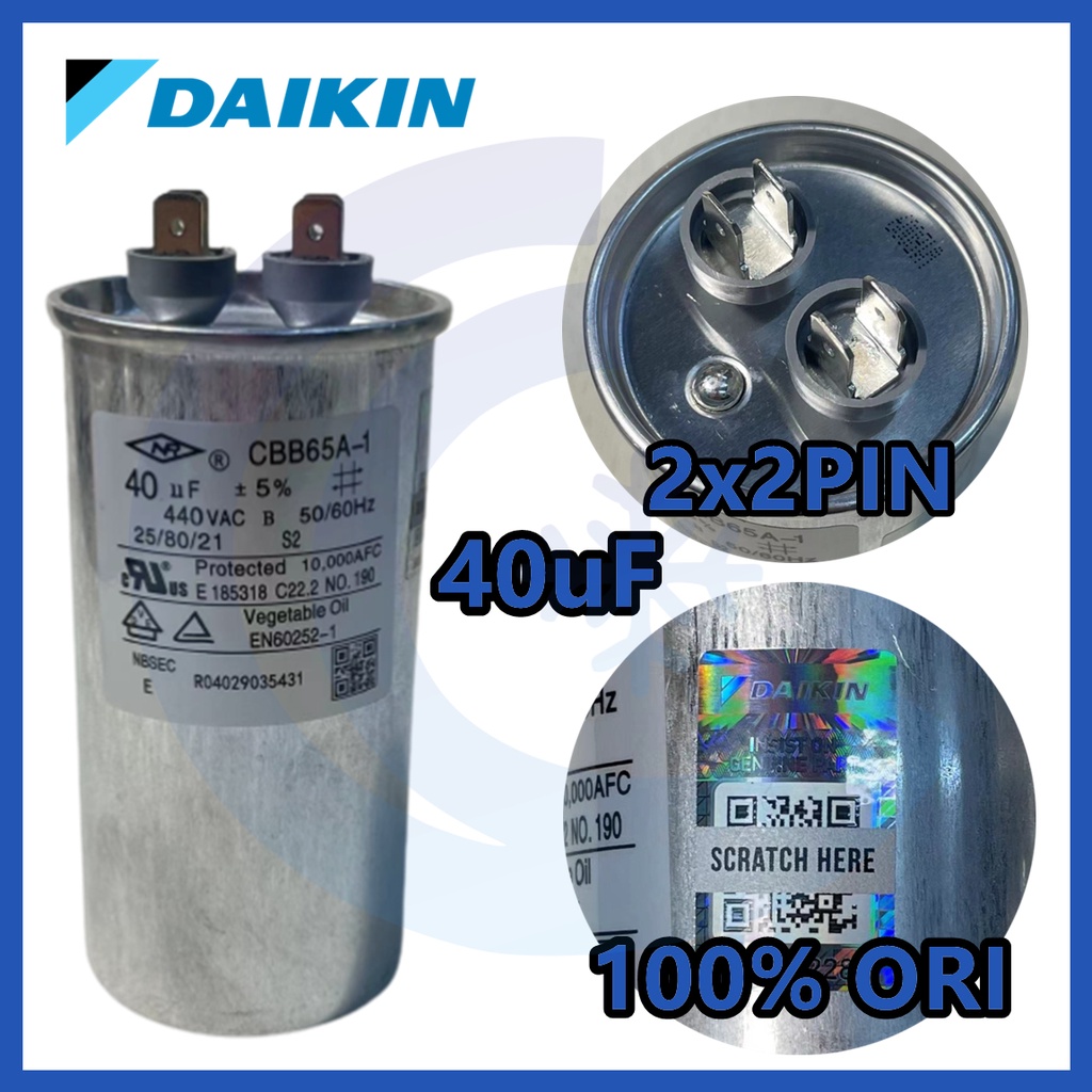 Capacitor Kapasitor Aircond DAIKIN Original Part For Air Conditioner ...