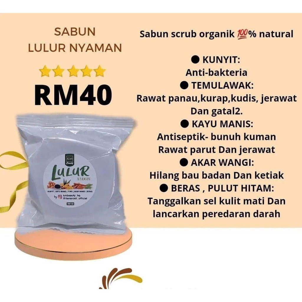 SABUN LULUR (SCRUB ORGANIK) | Shopee Malaysia