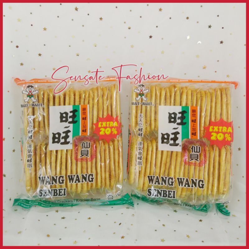 Want-Want WANG WANG SENBEI Rice Cracker 92g 旺旺仙贝米菓 92g =READYSTOCK 现货 ...