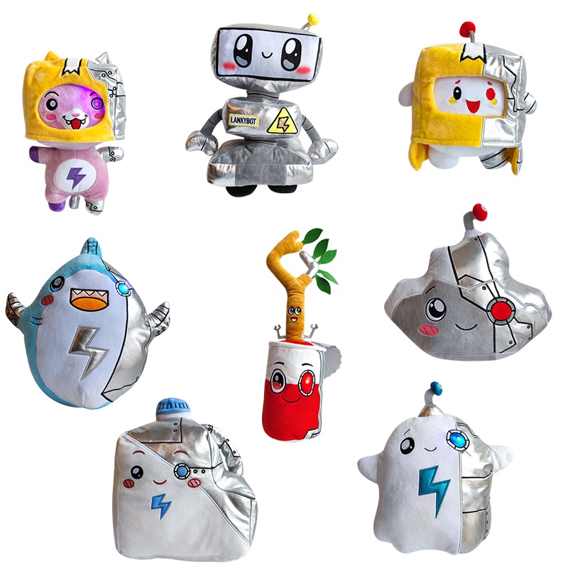 Toys Lankybox Plush Led Boxy Robots Dolls And Soft Huggable | Shopee ...