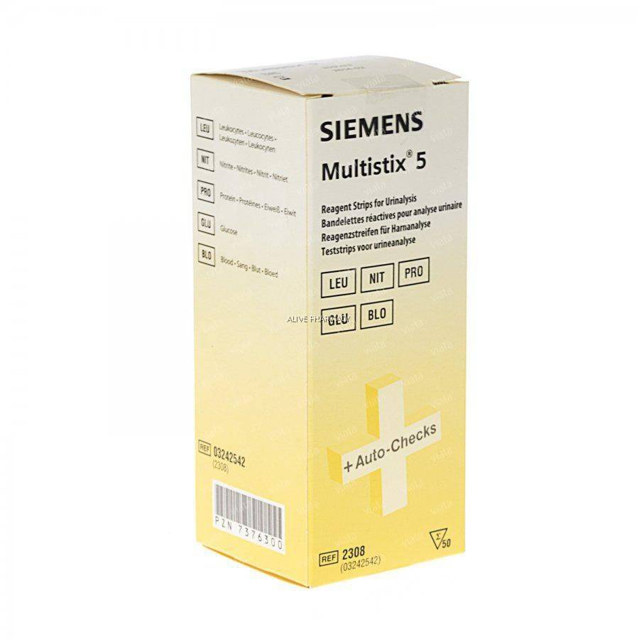 Siemens Multistix 5 Reagent Strips For Urinalysis 50's | Shopee Malaysia