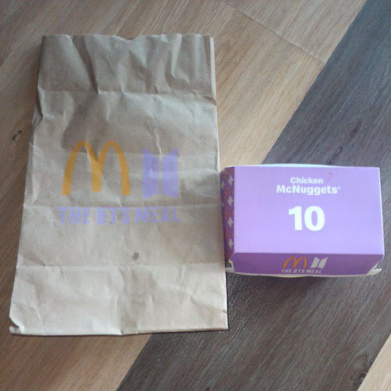 BTS X Mcdonald (Paper Bag & Meal Box) | Shopee Malaysia