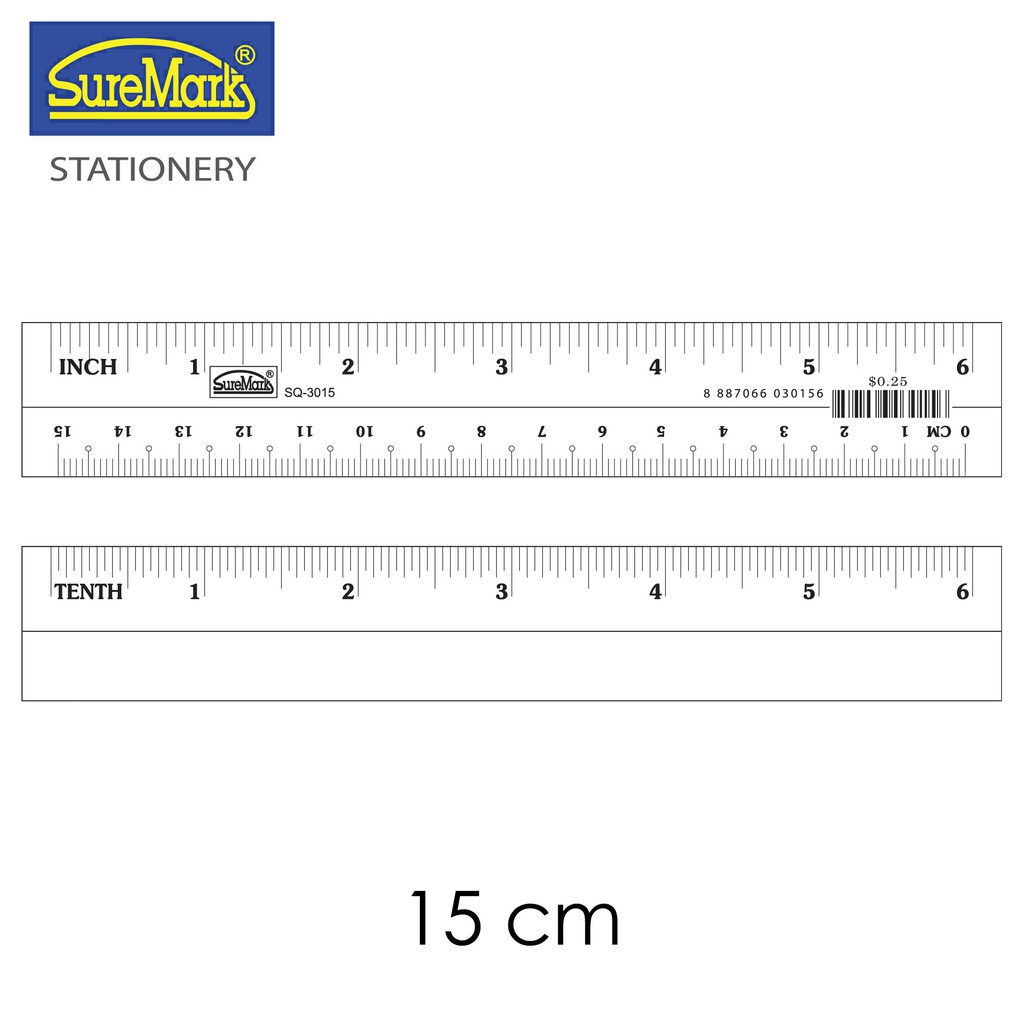 Suremark Plastic Ruler - 15 cm (70 pcs per packet) | Shopee Malaysia