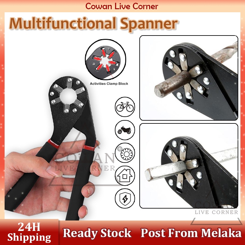 Wrench Hexagon Multifunctional Tool Torque Adjustable Movable Hex ...