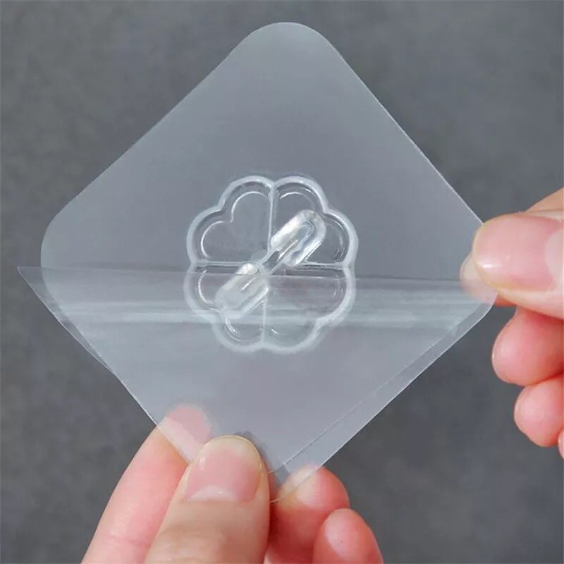5 pcs Wall Hooks Strong Adhesive Magic Hook Hanging Without Nails for ...