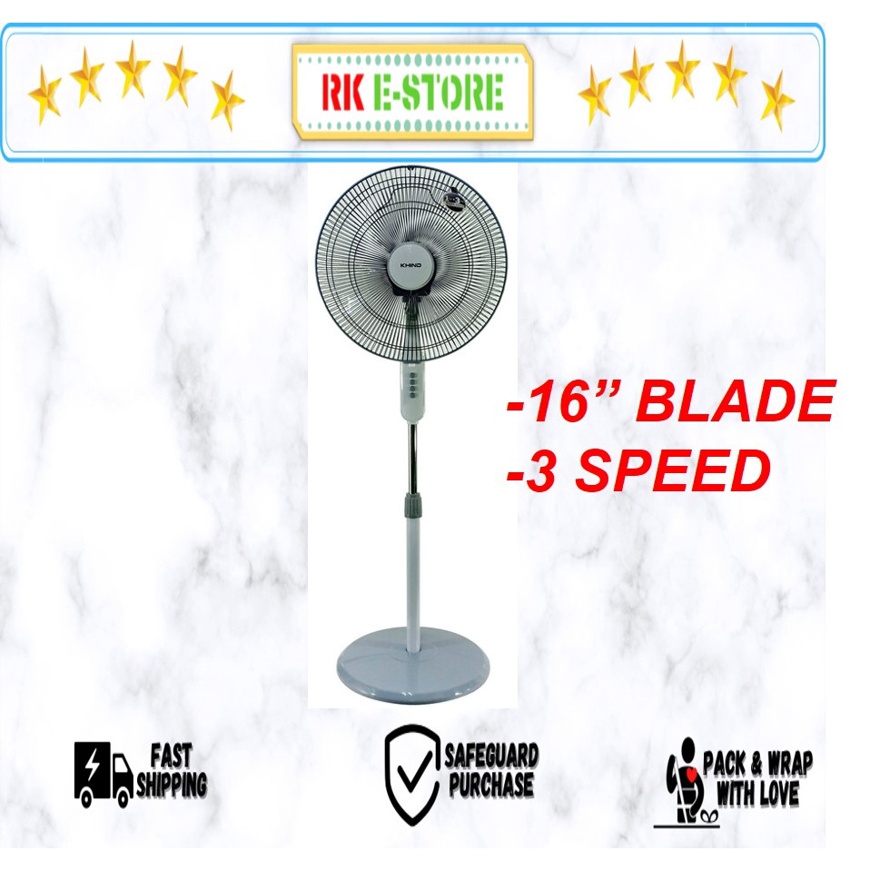Khind Stand Fan SF1682SE Special Edition / Kipas Diri (16", 3 Speeds ...