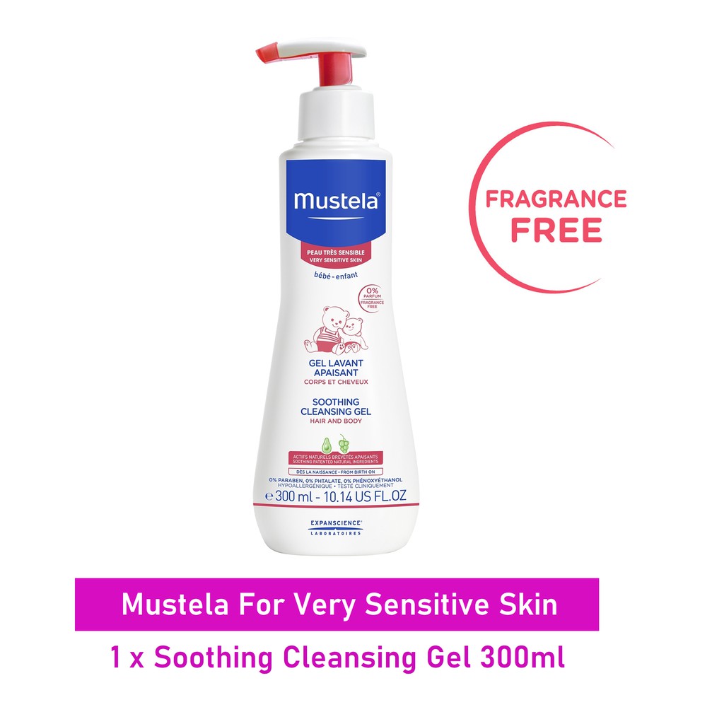 Mustela Soothing Cleansing Gel 300ml / 500ml (For Very Sensitive Skin ...