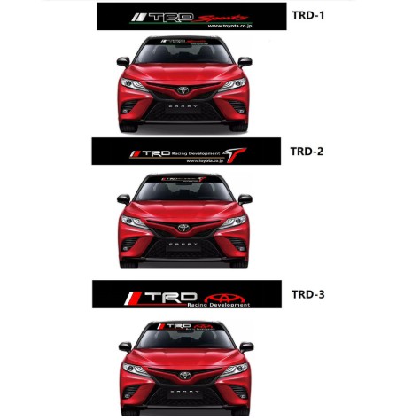 TOYOTA TRD FRONT WINDSCREEN STICKER | Shopee Malaysia