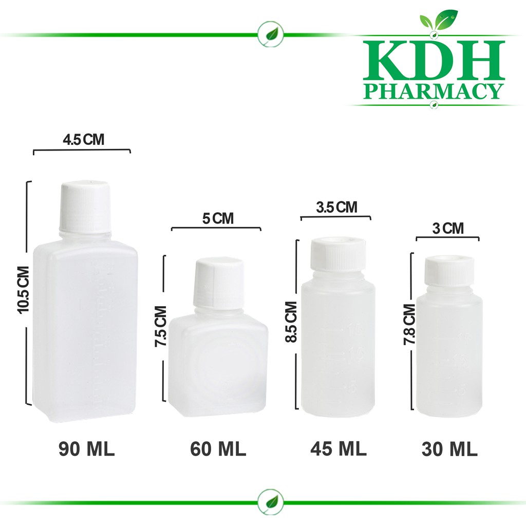PLASTIC DISPENSING BOTTLES MEDICINE BOTTLE SYRUP BOTTLE [30ml/45ml/60ml/90ml] | Shopee Malaysia