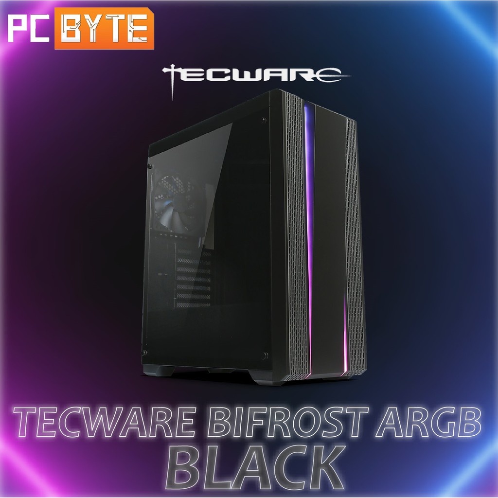 Tecware Bifrost ARGB TG ATX Gaming Case - Black/White | Shopee Malaysia