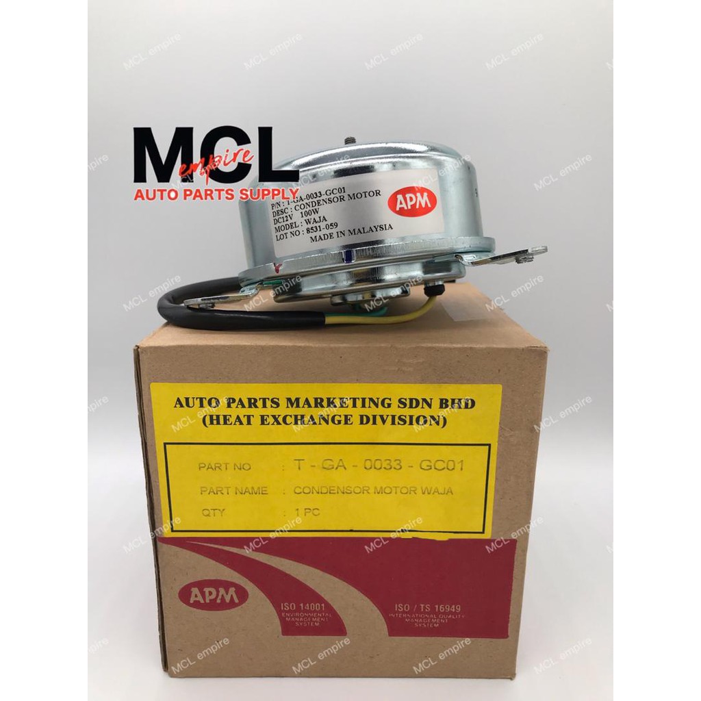 100% Original APM Radiator Fan Motor - Proton Waja T-GA-0033-GC01 | Shopee Malaysia