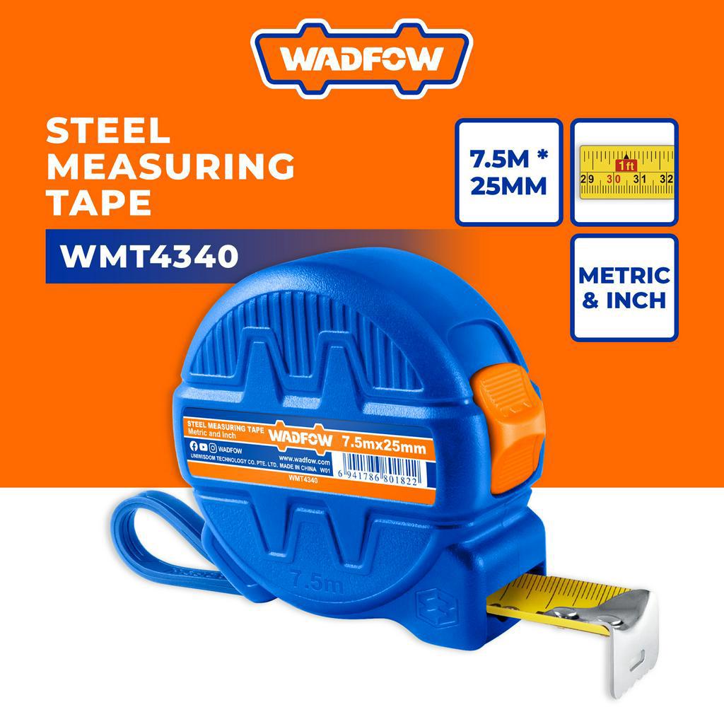 WADFOW Steel Measuring Tape With Metric and Inch Unit Reading (7.5m/25mm) WMT4340 | Shopee Malaysia