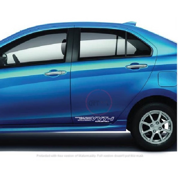 CFS100 Toyota VVTi VVT-I DOHC Bezza Aruz pelekat pintu Belakang Kereta ...