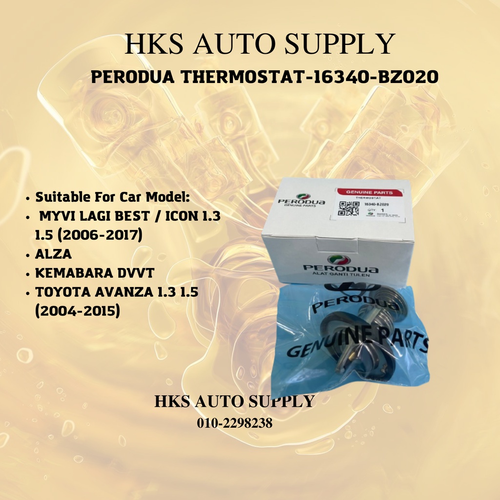 ORIGINAL PERODUA THERMOSTAT 80°C - PERODUA MYVI LAGI BEST 1.3 1.5 (2006 ...