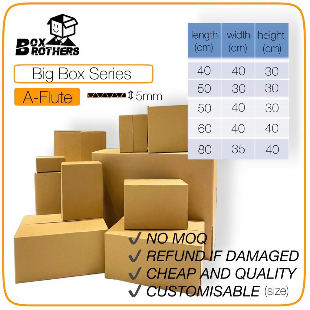CARTON BOX/ PACKING BOX/ PACKAGING BOX/ BOX KOTAK/ A-FLUTE/ BIG BOX ...