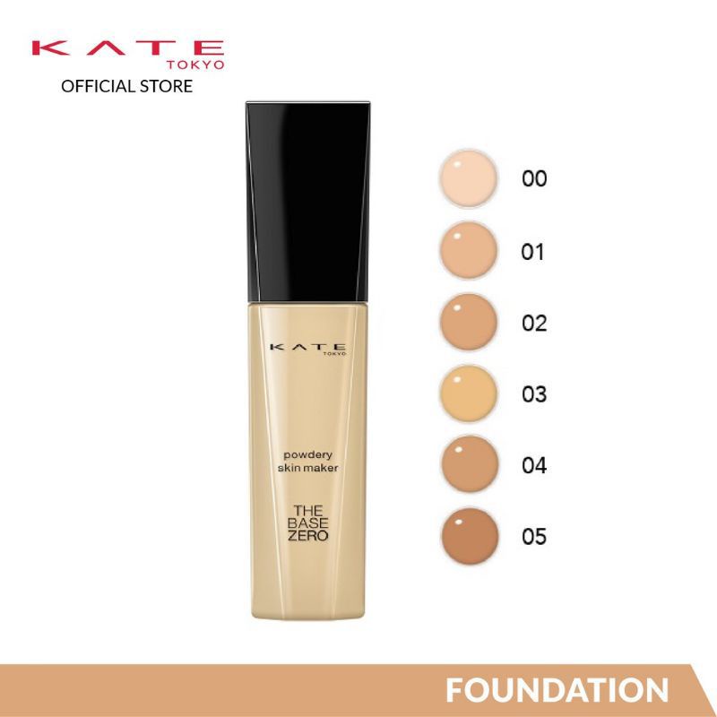 KATE Tokyo Powdery Skin Maker Foundation SPF10 PA++ 30ml | Shopee Malaysia