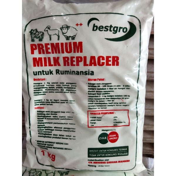 Bestgro 1Kg Premium Milk Calf Goat Sheep Milk Cempe Milk Calves ...