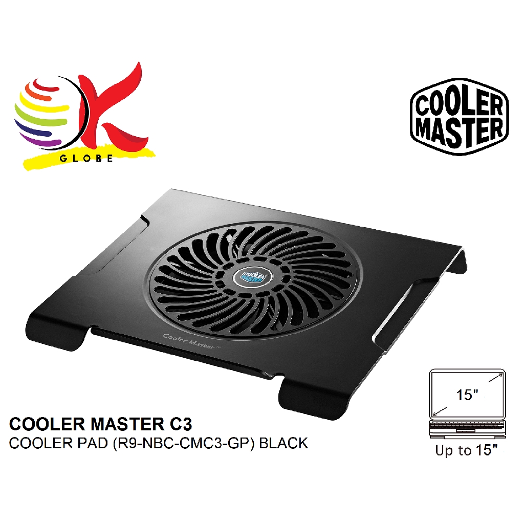 COOLER MASTER NOTEPAL CMC3 / C3 COOLER PAD WITH ANTI-SLIP HOLDER ...