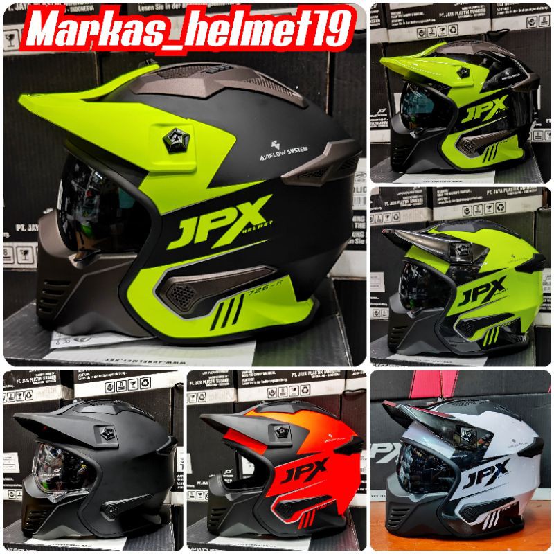 Jpx MX 726-R Helmet | Half face HELMET | Full Face Helmet | Shopee Malaysia