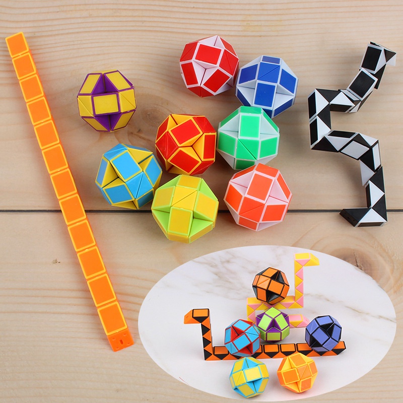 Children's educational toy Rubik's Cube 24 segments Variety Magic Ruler ...