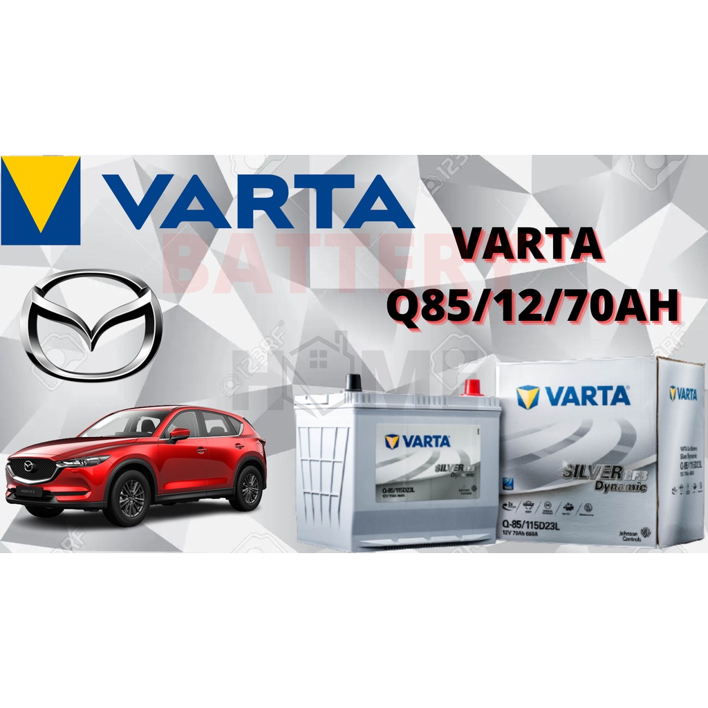 (Installation Included)VARTA Q85/115D23L START/STOP BATTERY -MAZDACX5/CX3/3/CX30 TOYOTA ALPHARD ...