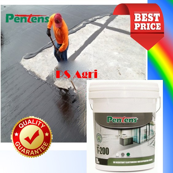 20kg Pentens T - 200 / UV Resistant Elastomeric Waterproofing Coating | Shopee Malaysia