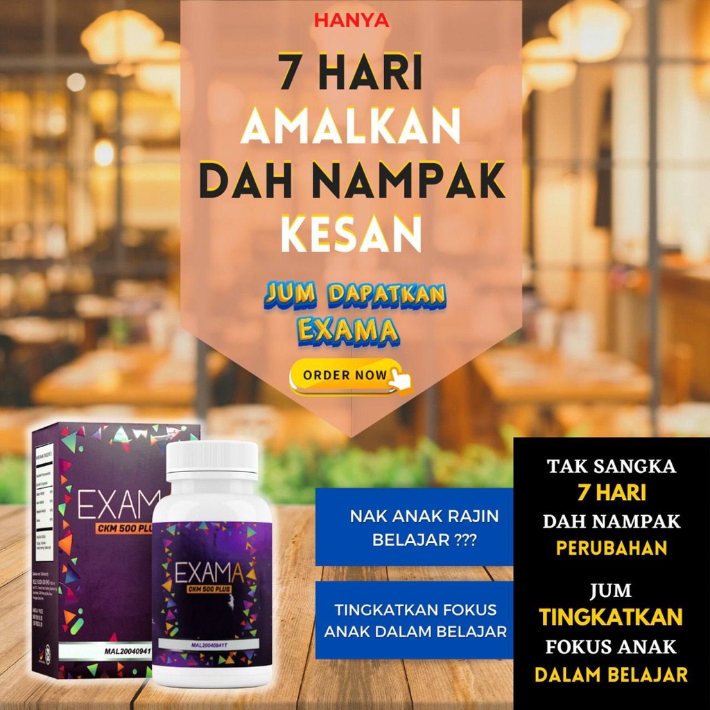 EXAMA CKM 500 PLUS Vitamin Minda Rahsia Prestasi Pembelajaran Anak ...