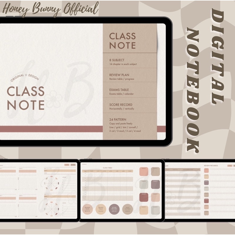 GoodNotes / Notability Digital Notebook Classnote Template / Bullet ...