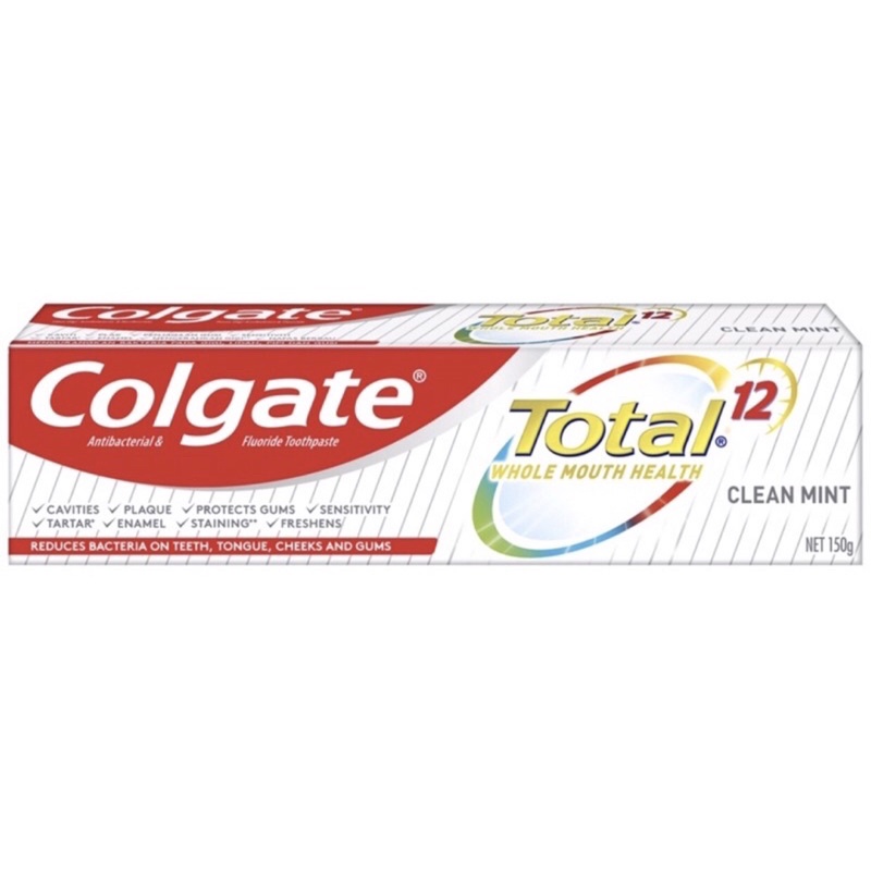 Colgate Total 12 Clean Mint Toothpaste 150g | Shopee Malaysia