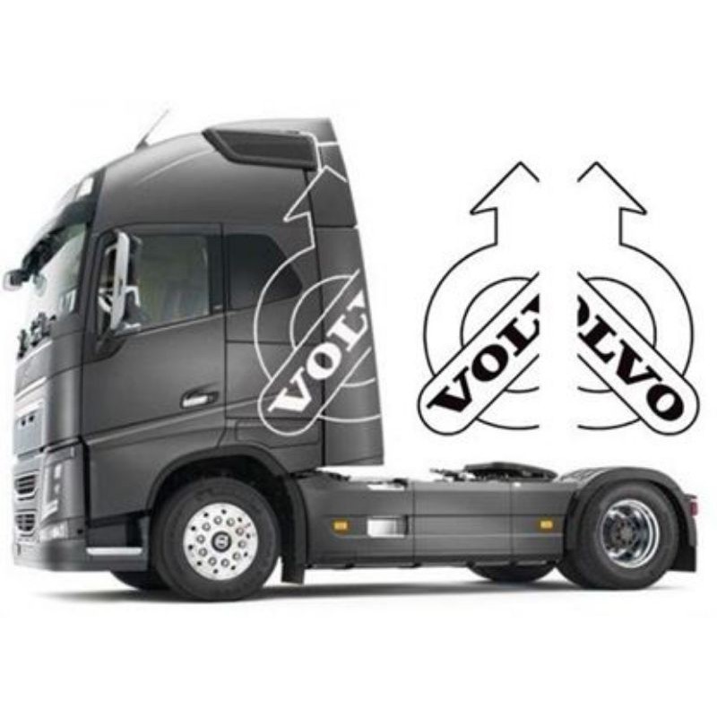 2 X VOLVO TRUCK SIDE STICKERS DECALS | Shopee Malaysia