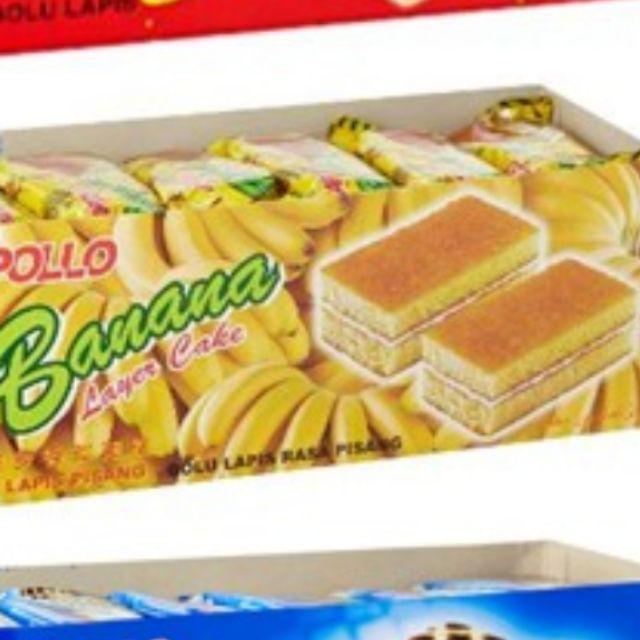 24pcs Apollo Layer Cake 18g Kek Lapis Chocolate Original Pandan Checker ...