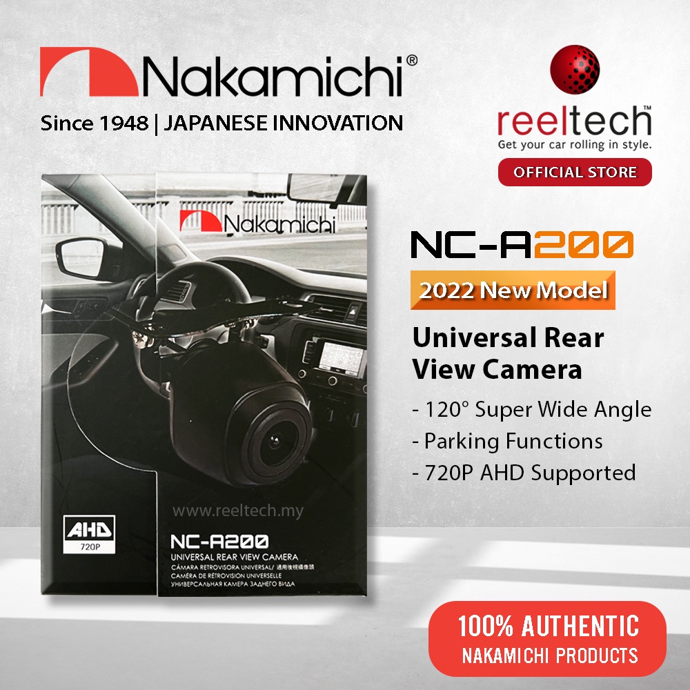 Nakamichi NC-A200 - AHD 720P Reverse Camera | Universal Rear View ...