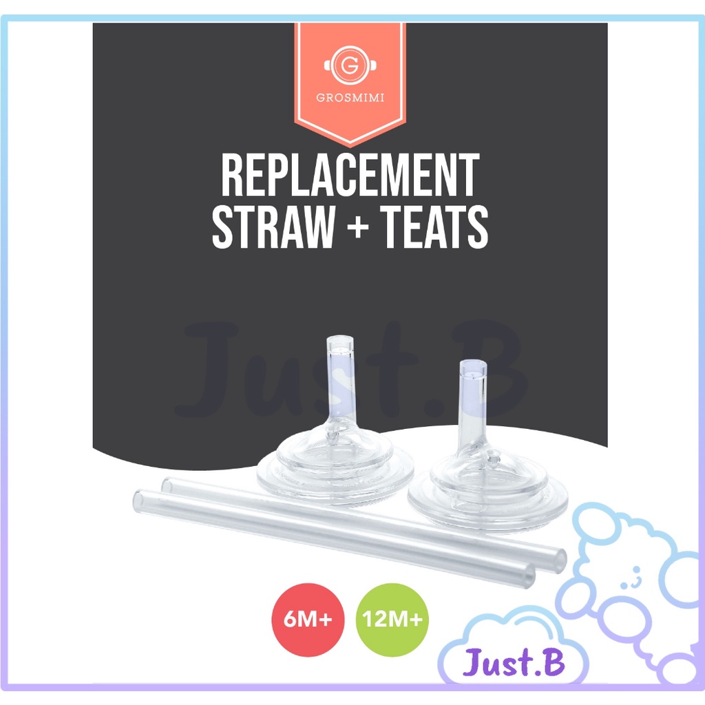 Grosmimi Silicone Replacement Straw Kit ( Stage 1 / Stage 2) | Shopee Malaysia