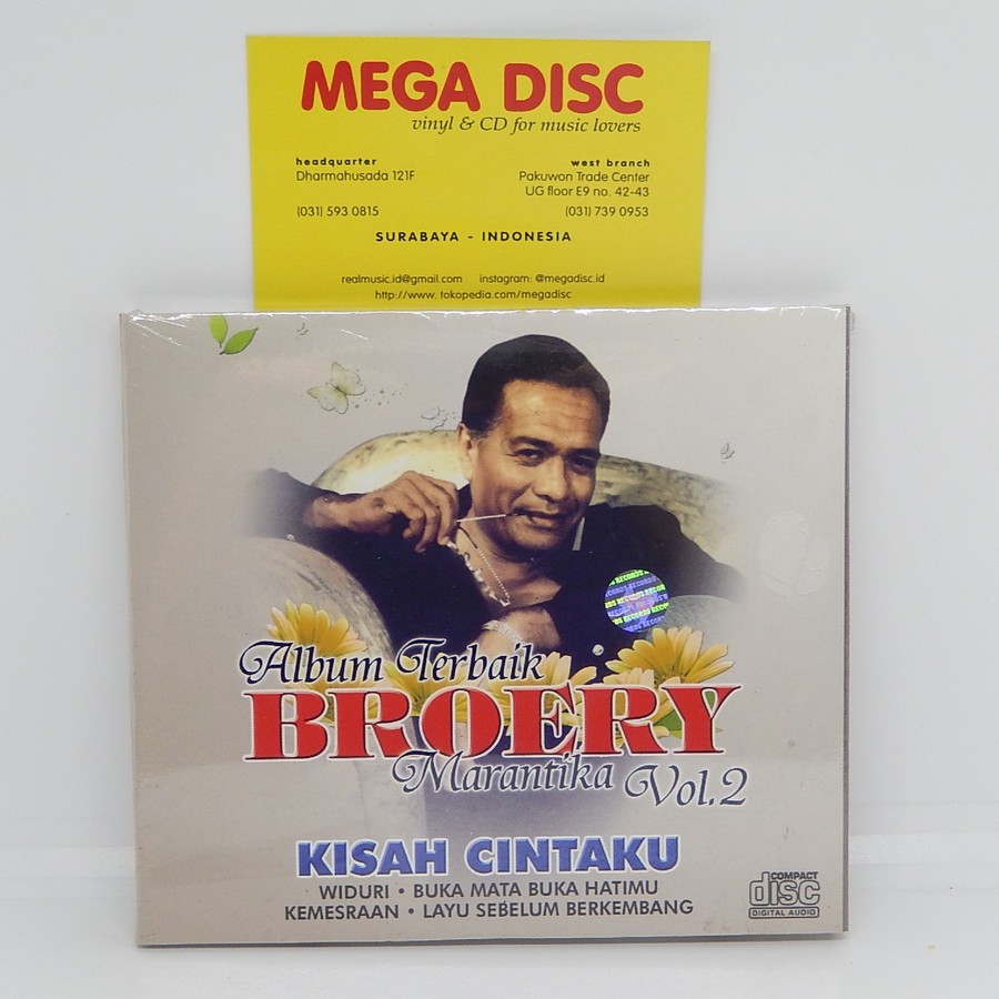 Cd Broery Marantika - Best Album Broery Marantika Vol.2 Audio Album ...
