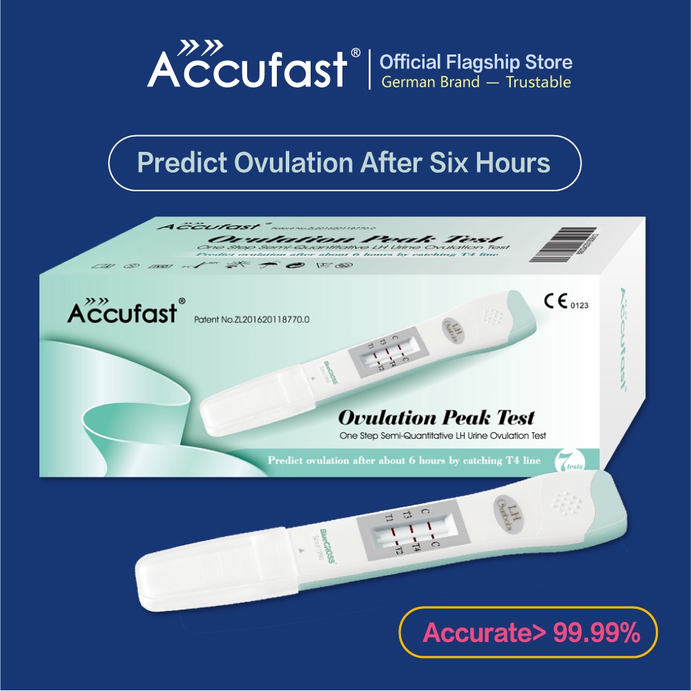 7Pcs ACCUFAST LH Ovulation Test Kit Accurately Predict 6 Hours Later ...