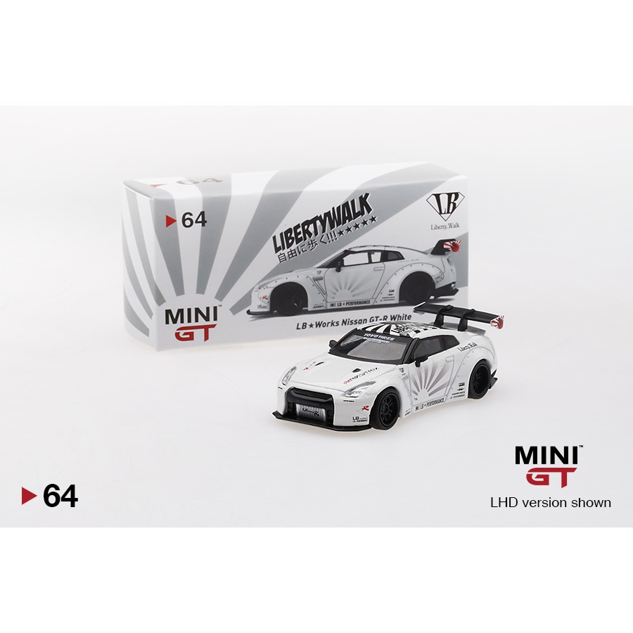 Mini GT 1:64 Liberty Walk LB Works Nissan GT-R (R35) (White) | Shopee ...