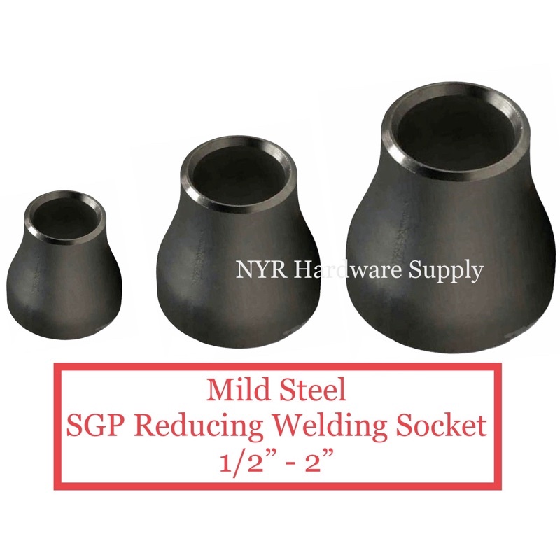 Mild Steel SGP Reducing Welding Socket 1/2”-2” ( 1/2” / 3/4” / 1” / 1 1 ...