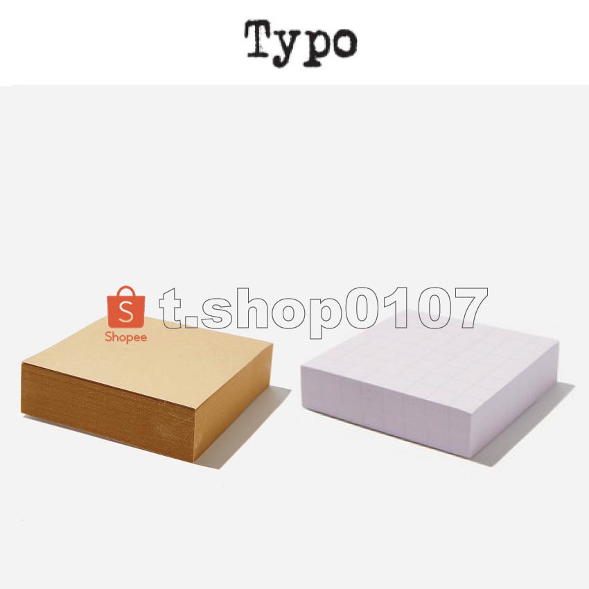 TYPO / Sticky Note Block 200 sheets / 8.5cm x 8.5cm | Shopee Malaysia
