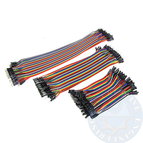 40 Pin Jumper Dupont Wire Cable Breadboard Type Female to Female Male ...