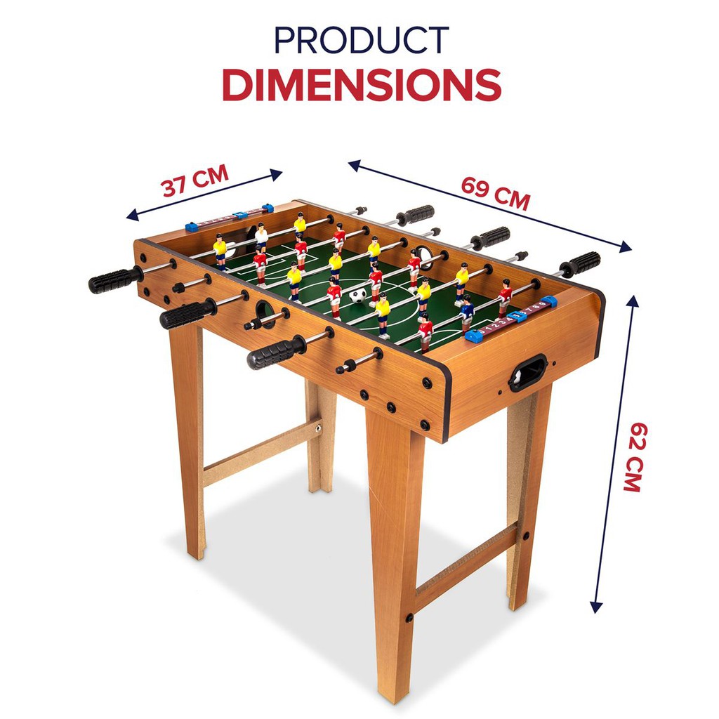 [ 69 CM / 27 Inch ] Wooden Foosball Table Game Football Table Game ...