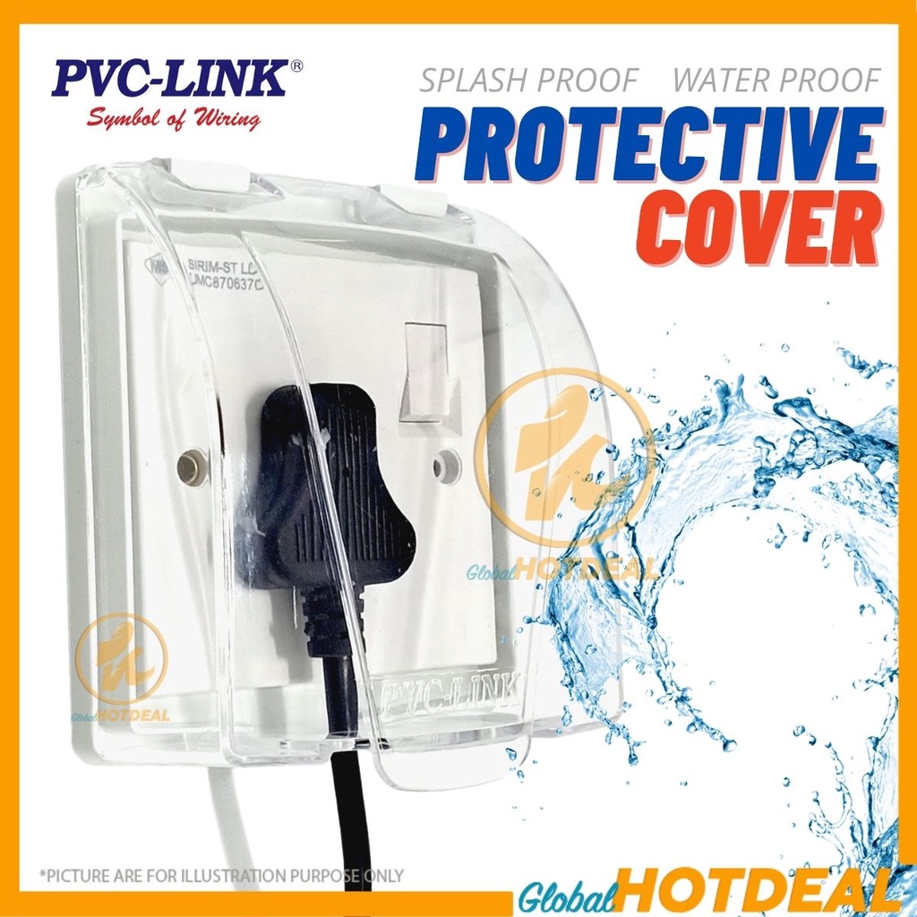 PVC-LINK Weatherproof Protective Cover Socket Enclosure For Switch ...
